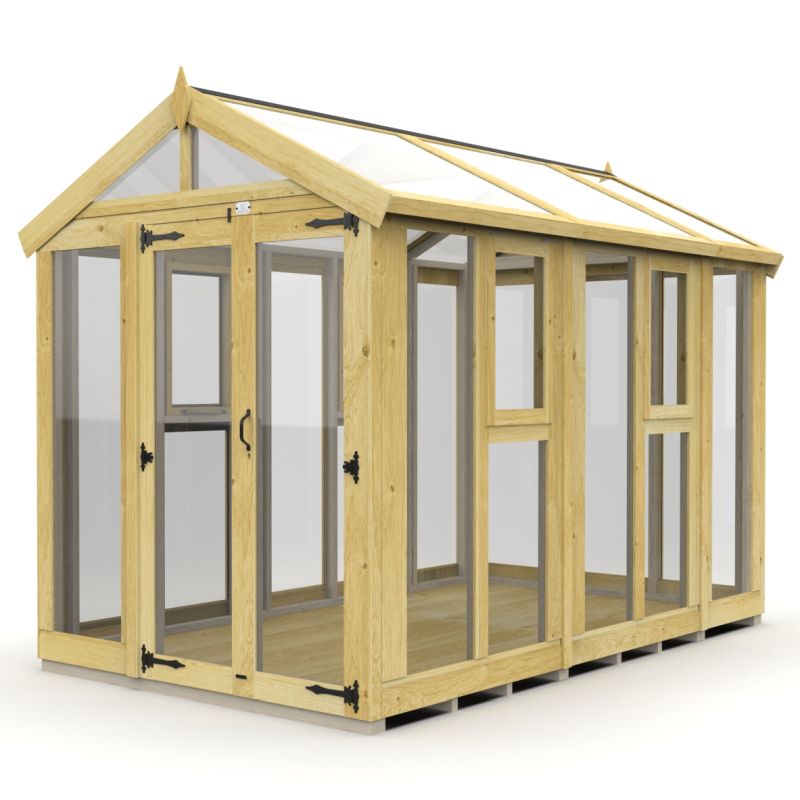 Modular 6x10 Wooden Greenhouse